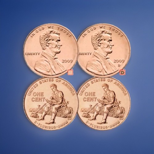 2009 P&D UNCIRCULATED LINCOLN BICENTENNIAL CENT PENNY SET - FORMATIVE ...