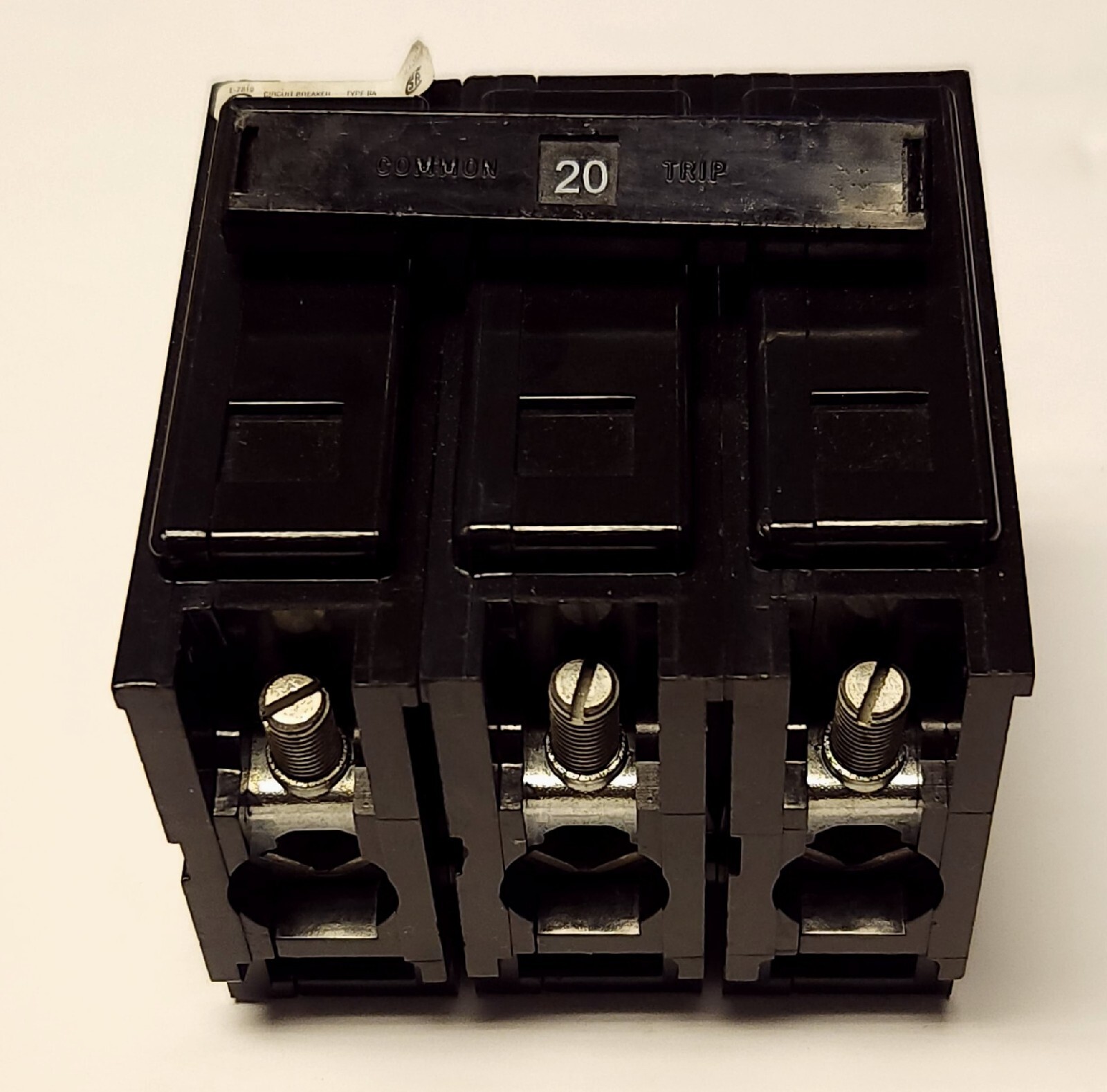 EATON CUTLER HAMMER BAB3020H 3 Pole 20 AMP Type BA Circuit Breaker | eBay