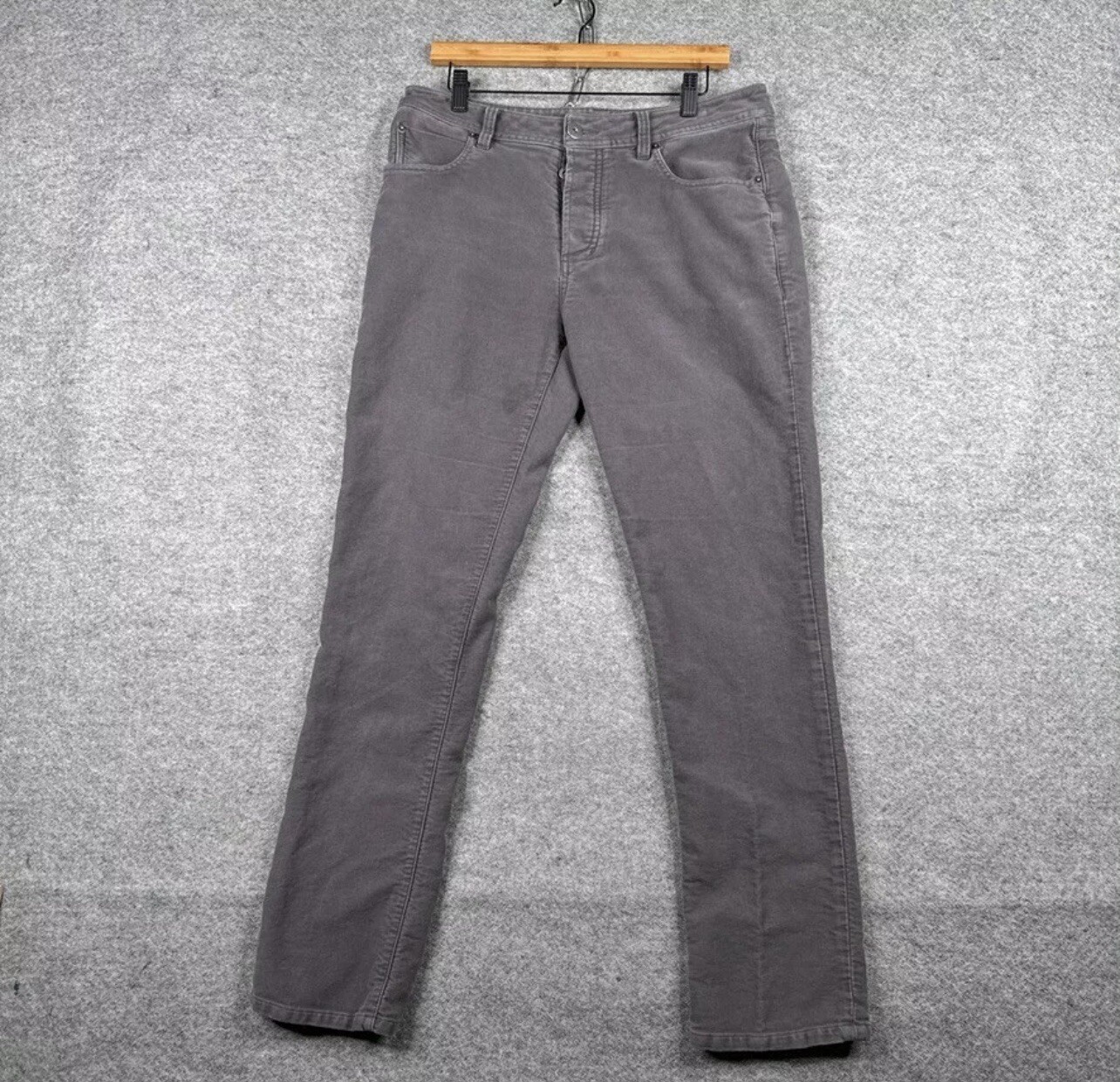 James Perse Pants Mens 33 (34x32) Gray 5 Pocket Scuffed Moleskin ...