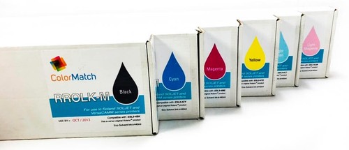 Compatible Set of 6 Roland Soljet VersaCAMM Series Printers Ink - 440ml ...
