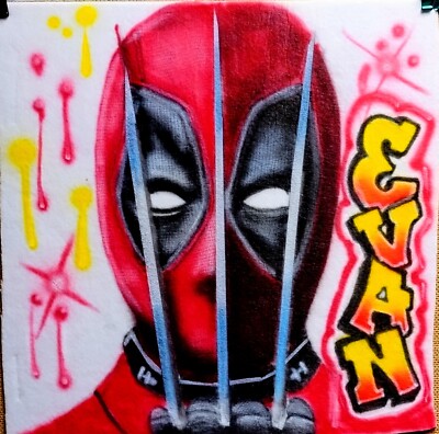 NEW**Deadpool Wolverine Airbrush T Shirt Any Size Child-Adult Sm-XL ...