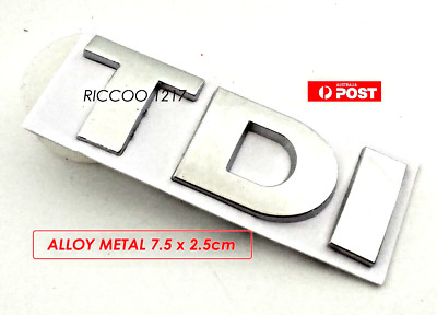TDI badge for diesel vehicles alloy universal new 7.5 x 2.5cm | eBay ...