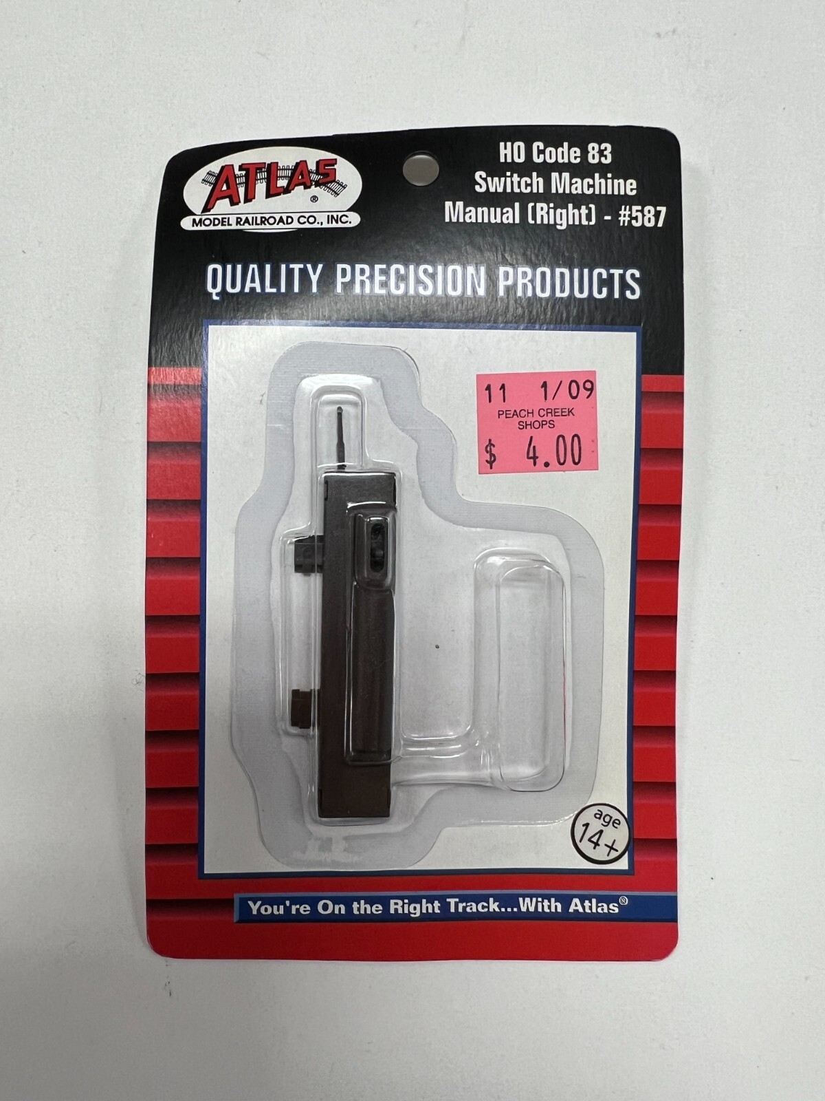 Atlas #587 HO Scale Code 83 Switch Machine Manual (Right) NEW | eBay