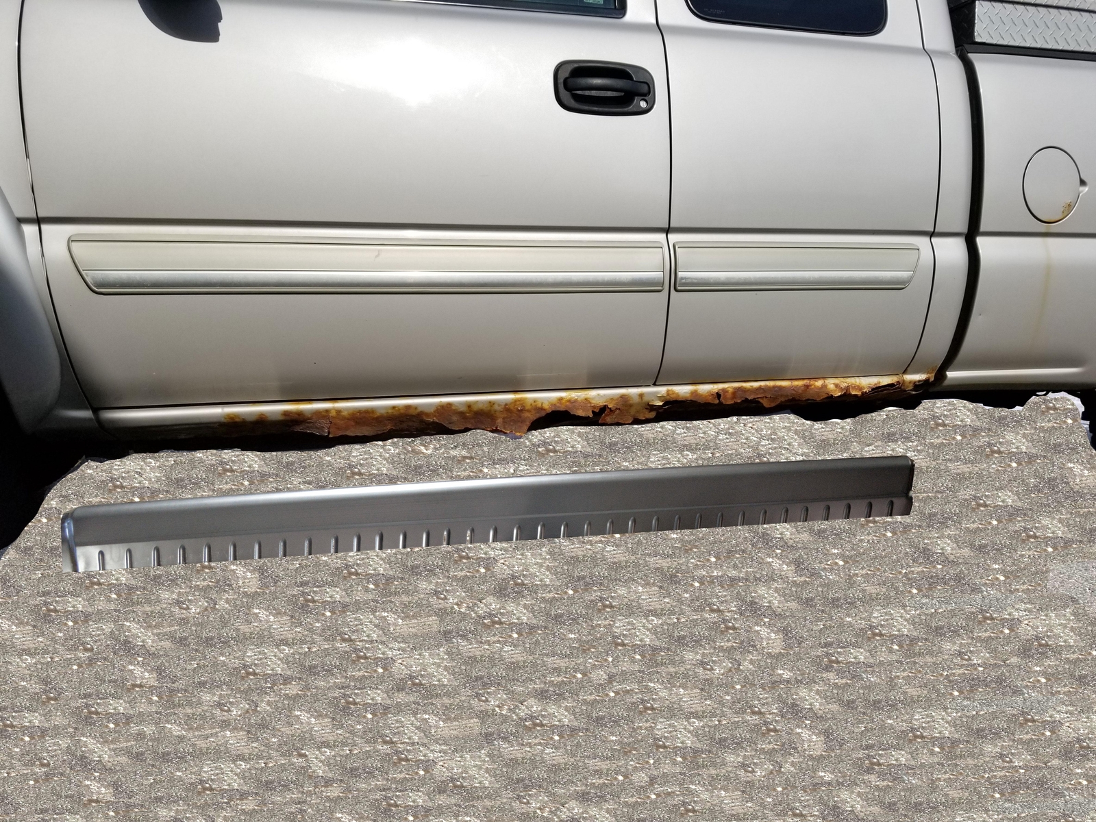 Outer Rocker Panel 99-06 GMC Sierra Silverado 00-06 Tahoe Yukon Ext Cab ...