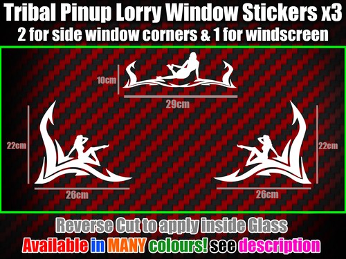 Lorry Window Sticker x3 GLASS MAN LDV VOLVO DAF HGV TRUCK BUS CAB all ...