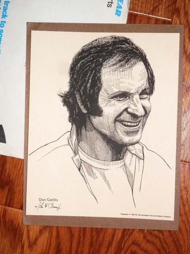 DON GARLITS GOODYEAR MOTOR SPORTS CLUB PRINT PORTRAIT 8 X 10 RACE CAR ...