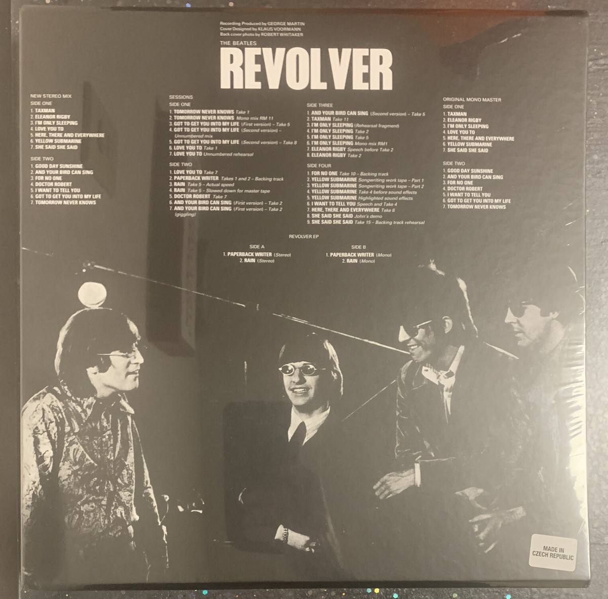 Revolver Beatles Back Cover