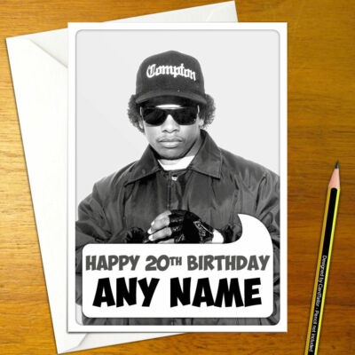 EASY-E Personalised Birthday Card - music rap rapper n.w.a nwa gangster ...