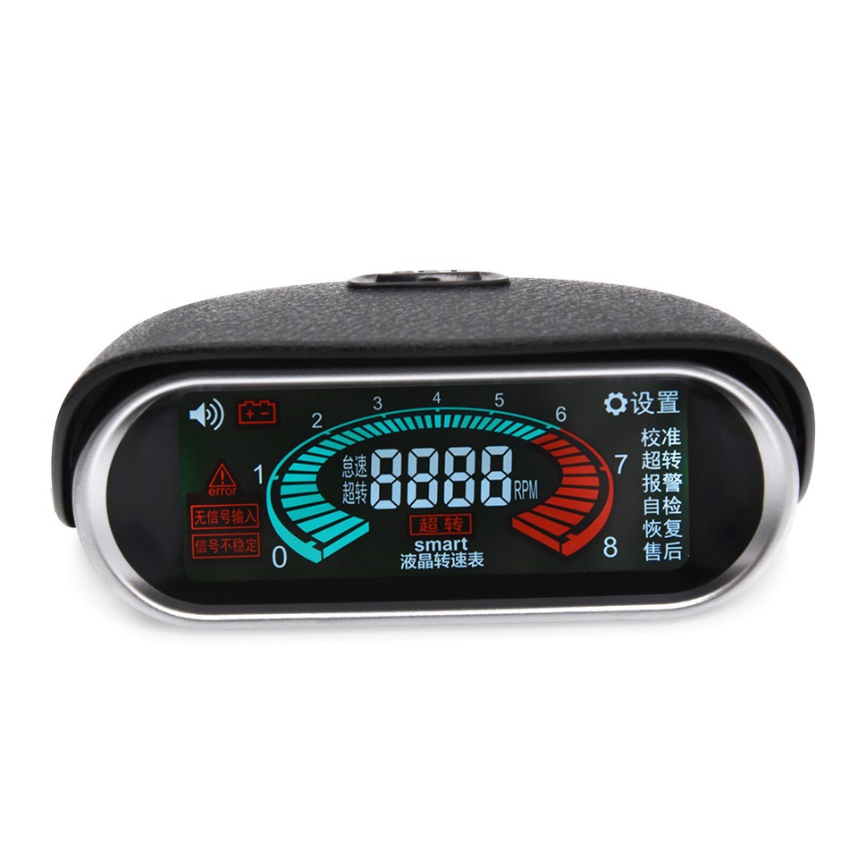 Universal LCD 50-9999RPM Tachometer Digital Engine Tach Gauge For Car ...