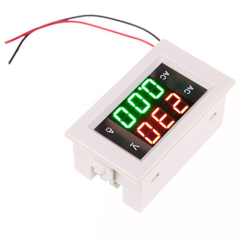 DC 0-300V Voltmeter 20A Ammeter Car LCD Digital Dual Display Monitor | eBay