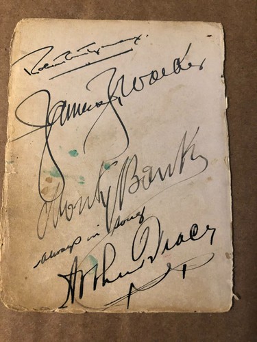 James Walker Mayor NY Arthur Tracy Monty Banks + Very Rare Autographed ...