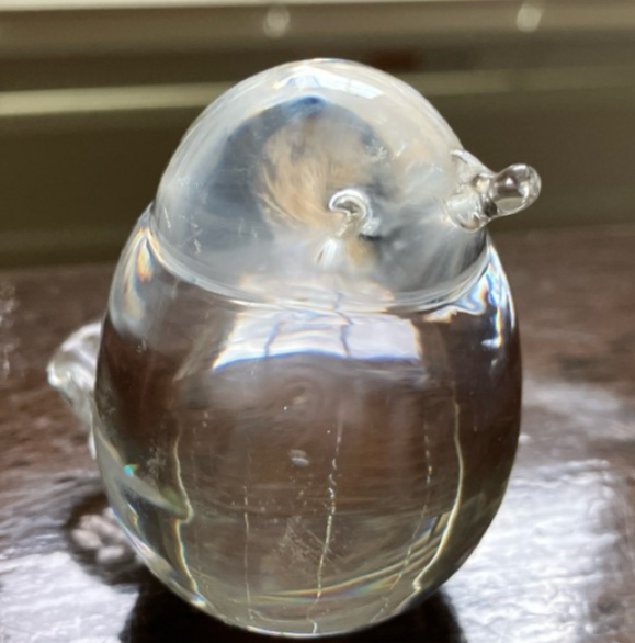 Vintage Norwegian Hadeland Crystal Glass Bird Paperweight Signed | eBay