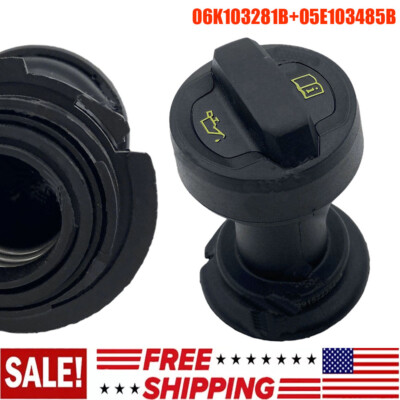 Oil Neck Pipe & Oil Filler Cap For VW Golf Tiguan GTI AUDI A3 A4 A5 A6 ...