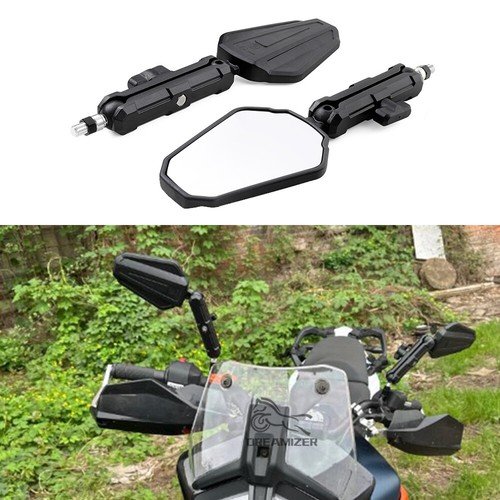 Pair Motorcycle Rear View Side Mirror 7/8" Handlebar Mount For 390 790 ...