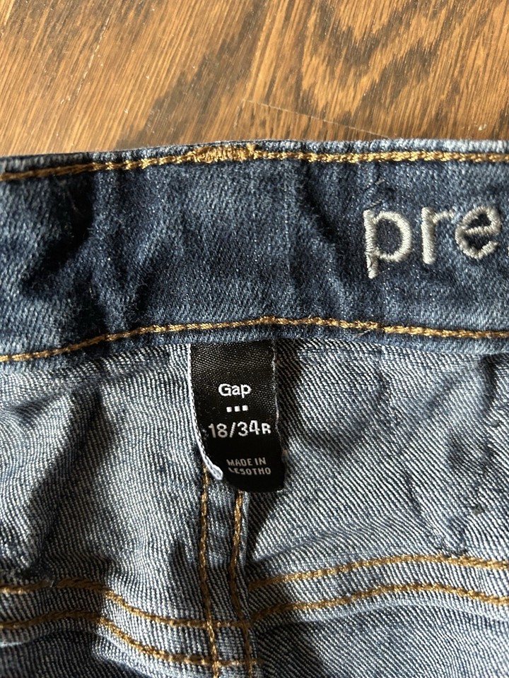 Gap Curvy Straight Leg Sz 18 Woman’s Dark Rinse 84% Cotton 15% Poly. 1% ...