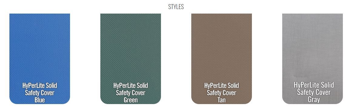 GLI HyPerLite Rectangle Solid Pool Safety Cover w/ Sure-Flo Drain ...