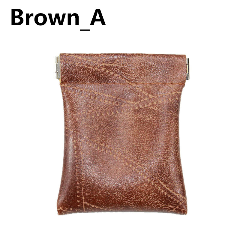 Small Leather Coin Pouch Snap Top Purse Strong Metal Spring Closure ...