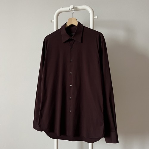 Men’s Vintage Prada Button Up Shirt Burgundy 2008 Size 40 / 15 3/4 Made ...