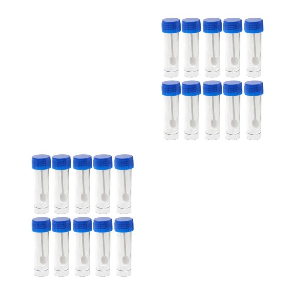 2 Count Stool Sample Pots with Spoon Specimen Container Collection ...