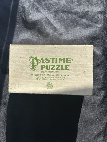 Pastime Puzzle 1932 Parker Bros. Jigsaw Cut Wooden Figure pcs. Patience ...