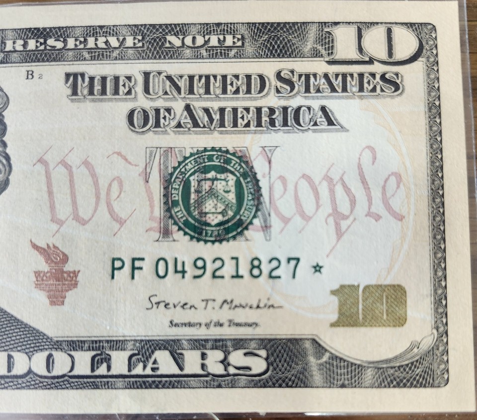 New $10 Dollar Bill Star Note. Uncirculated. 2017-A Free Shipping | eBay