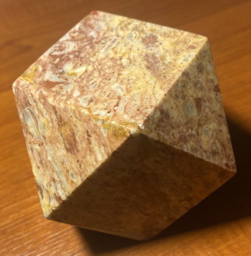 Large Natural Gemstone Polished 14-Sided Polyhedron Tetra-decahedron ...