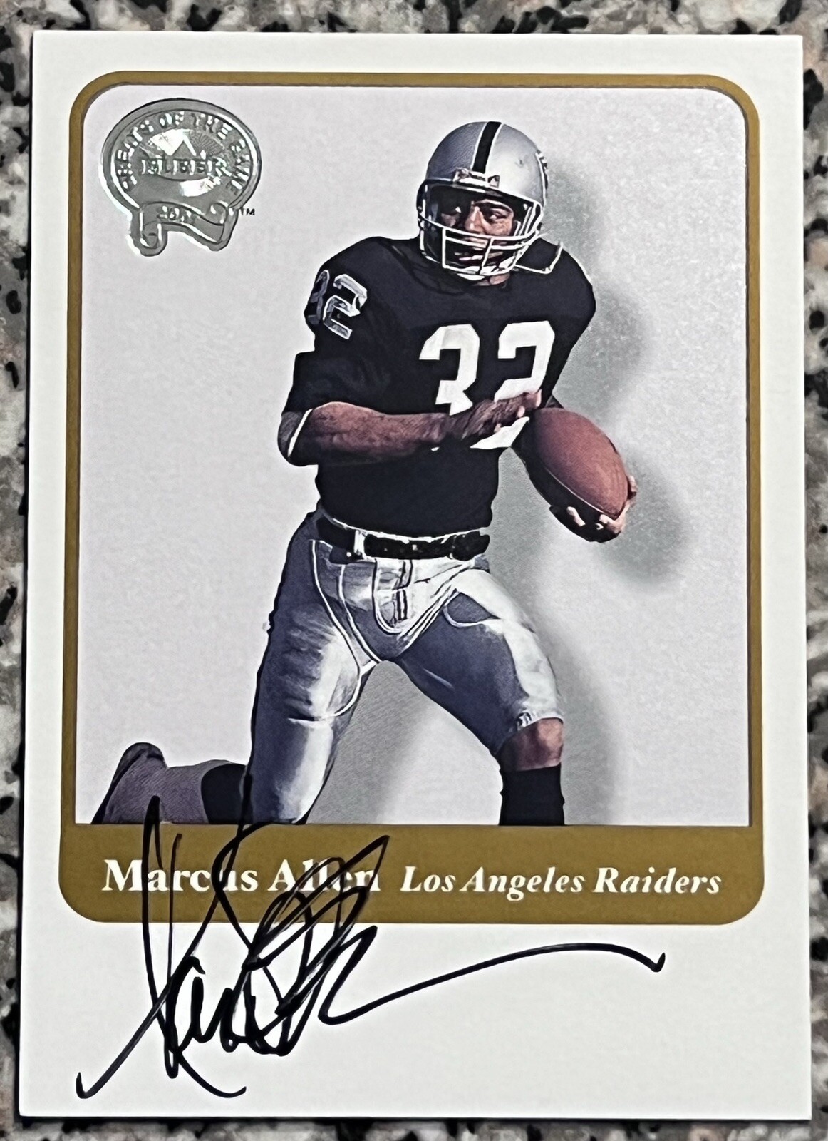 2002 Fleer Throwbacks - Greats of the Game Autographs Marcus Allen (AU ...
