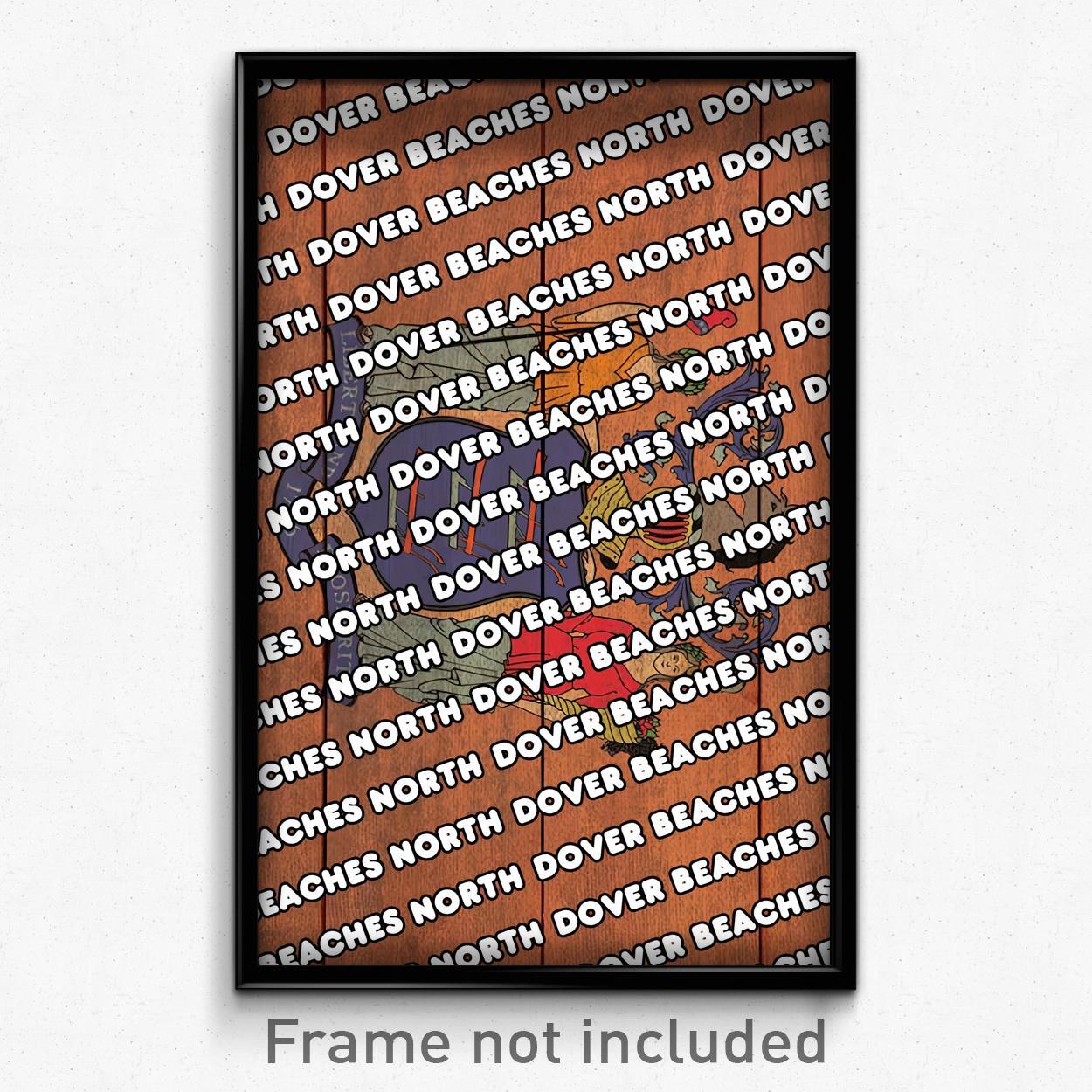 Dover Beaches North New Jersey Poster (NJ City Souvenir 11x17 Town ...