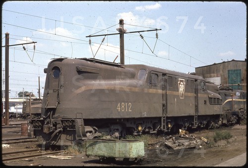Original Slide - Pennsylvania Railroad PRR GG1 4812 Scrap Scene ...