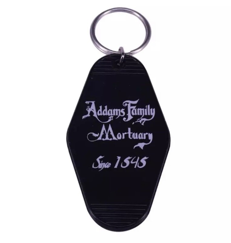 Adams Family Mortuary Hotel Key Tag / Keychain | eBay