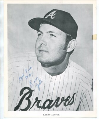 LARRY JASTER mlb ATLANTA BRAVES signed AUTOGRAPH 5329 | eBay UK