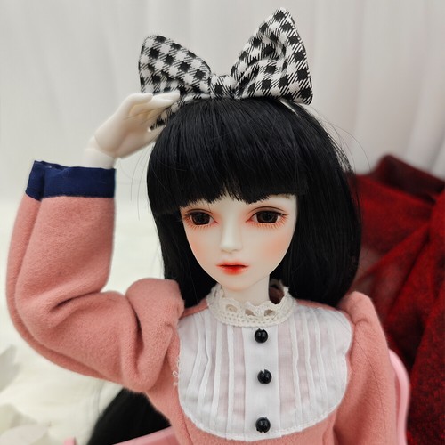 1/4 BJD Doll SD Girl Resin Ball Jointed Body with Clothes Eyes Face Up ...