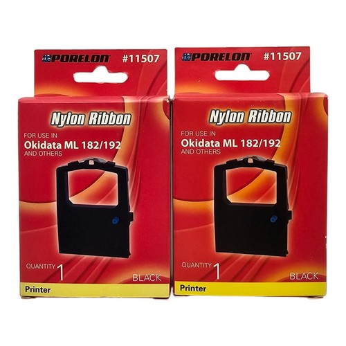 Lot of 2 PORELON Nylon Ribbon - Okidata ML 182/192 | eBay