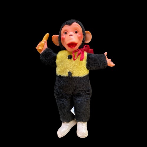 Vintage Zippy Monkey Mr Bim Zip Plush Banana Toy Rubber Face Doll 16 ...