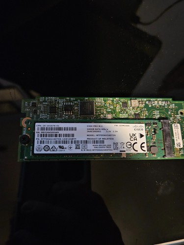 Cisco 5300 PRO M.2 240GB SATA Server SSD w/ SSD Adapter 800-47897-01 ...