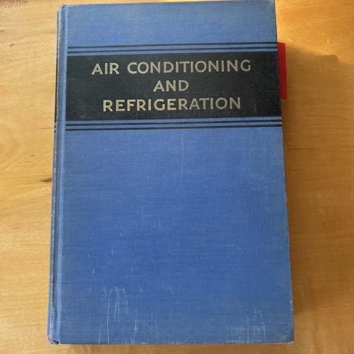 VTG Book Air Conditioning And Refrigeration Jennings 1953 Fourth ...