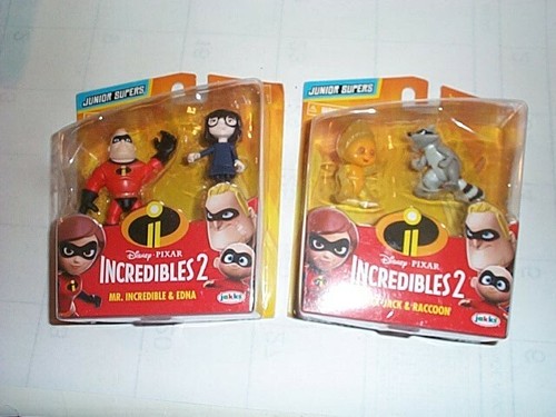 DISNEY PIXAR THE INCREDIBLES 2 JUNIOR SUPERS 2 PACKS NIP Mr I Enda Jack ...