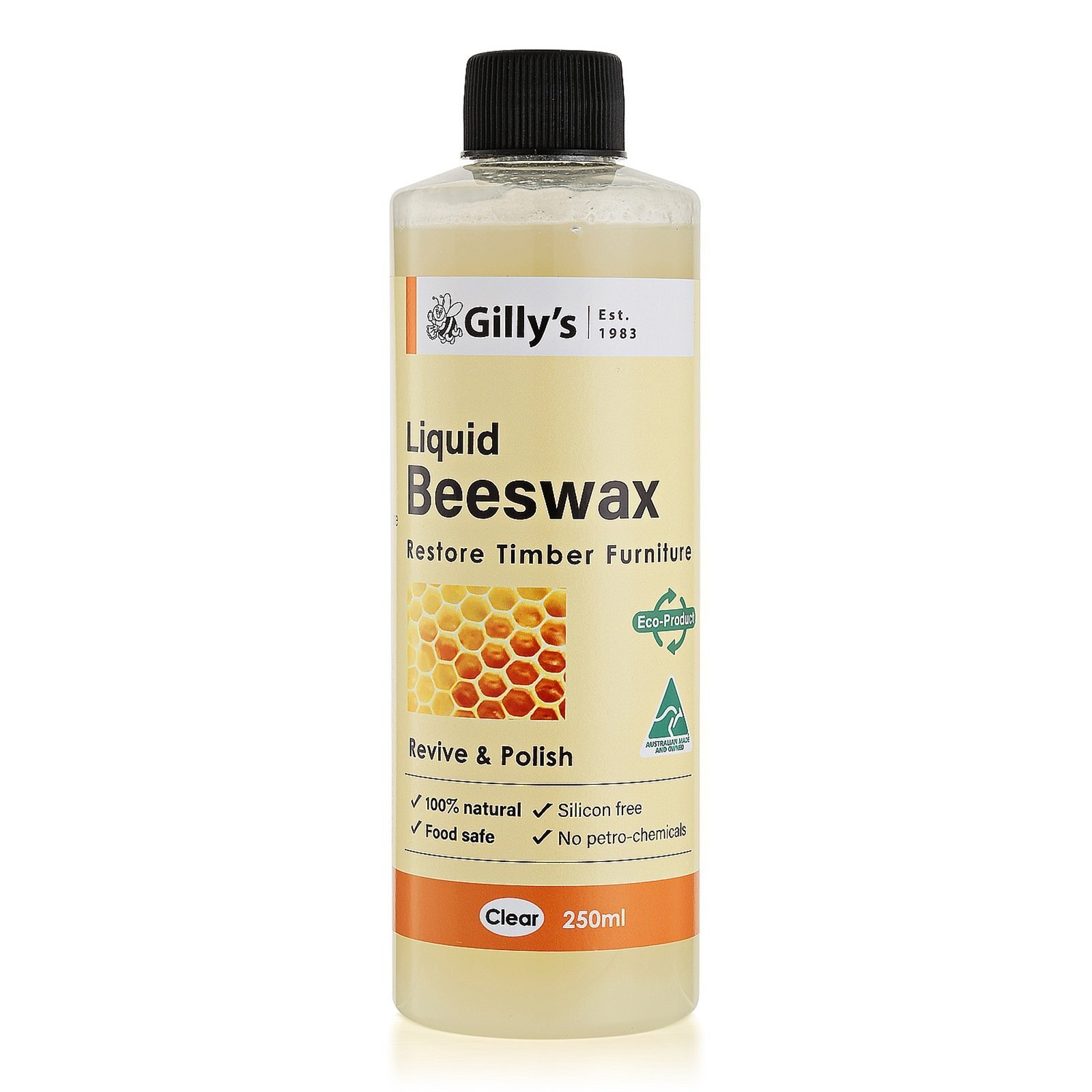 Gilly''s 250ml Liquid Beeswax for Both Soft and Hard Woods Easy-to-Use ...