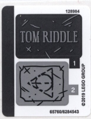 LEGO Harry Potter Sticker Sheet Tom Riddle Goblet of Fire The Rise Of ...