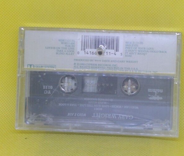 SHRINK SEALED GARY WRIGHT WHO I AM 1988 CASSETTE CYPRESS LABEL YC0111 ...