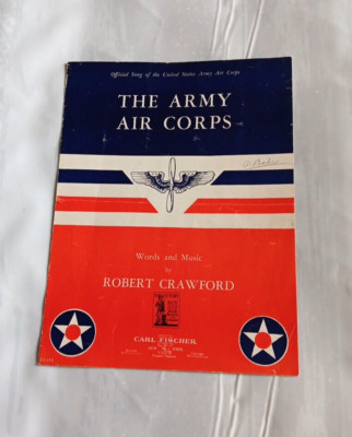 Sheet Music The Army Air Corps Official Song 1939 1942 | eBay