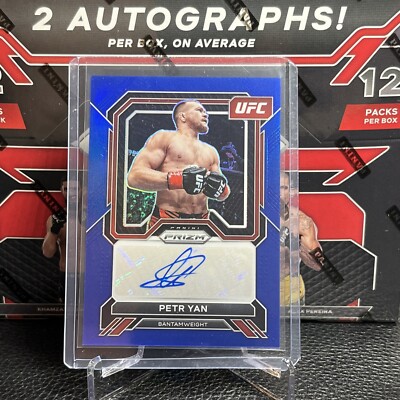 PETR YAN 2023 Panini Prizm UFC Signatures Blue Prizm Auto Autograph ...