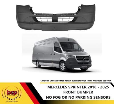 MERCEDES SPRINTER FRONT BUMPER 2019 2020 2021 2022 2023 2024 ...