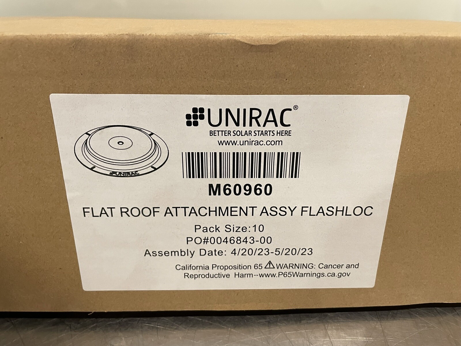 Unirac 310999 FlashLoc Kit Flat Roof Attachment 10 PACK NEW! FREE SHIPPING! | eBay