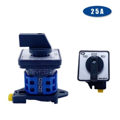 Changeover Rotary Cam Switch Silver Contact Control Motor DIN Rail ...