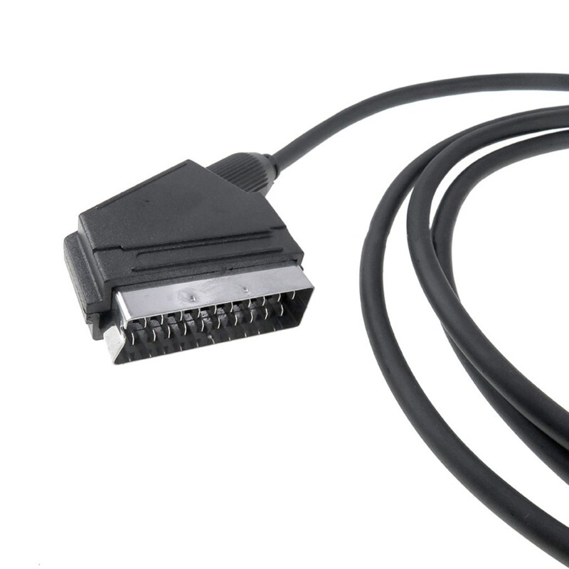 1.8m/3.0m Scart Video AV Cable Connection Cord Wire for Console | eBay