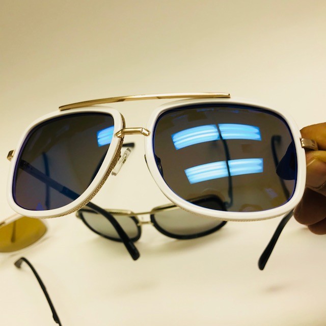 Men's Sunglasses Rapper New Oversize Fashion Square Women Designer Flat ...