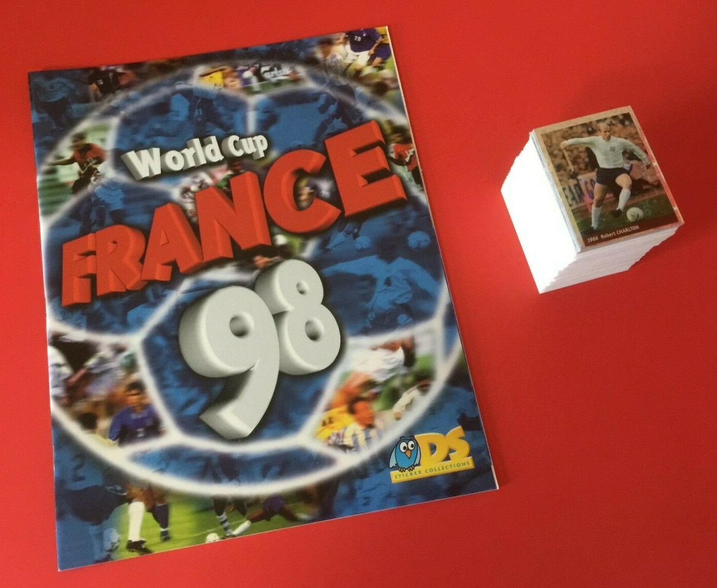 DS France 98 World Cup Complete Set + Album Zidane Beckham Ronaldo RARE ...