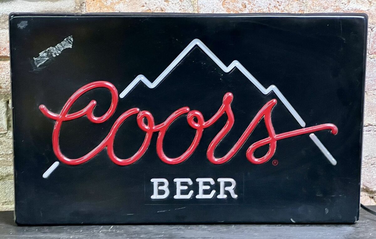 Vintage Coors Beer Neon-style Light Up Bar Sign 1984 TESTED Vintage Coors Beer Neon-style Light Up Bar Sign 1984 TESTED