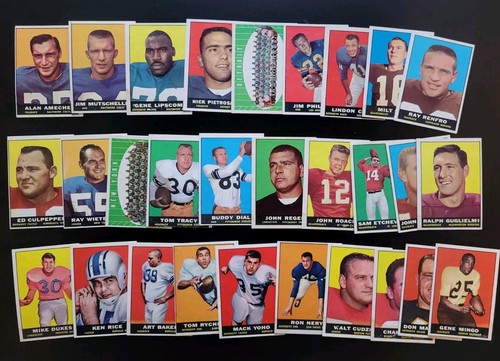 1961 Topps Football Cards - 29 Card Lot - Alan Ameche | Ray Renfro ...